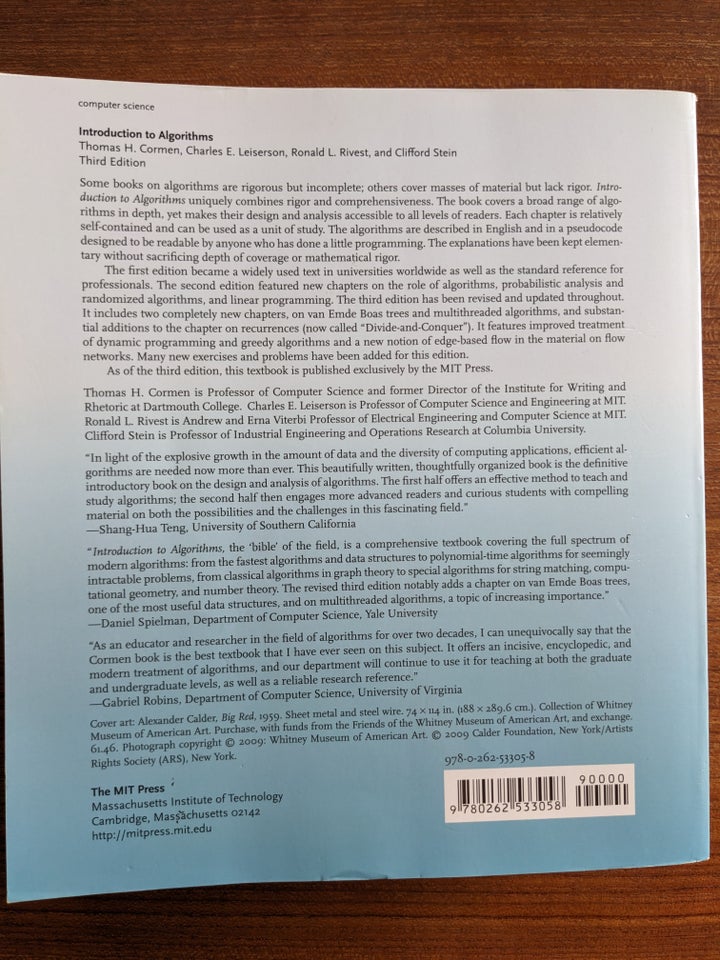 Introduction To Algorithms Dba Dk Køb Og Salg Af Nyt Og Brugt